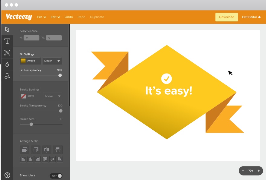 Vecteezy Editor – besplatan online vector editor | Taster